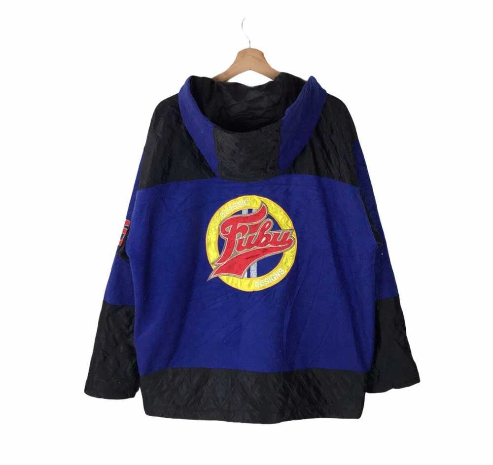Fubu Vintage Fubu Classic Big Logo Embroidered Hoodie - Gem