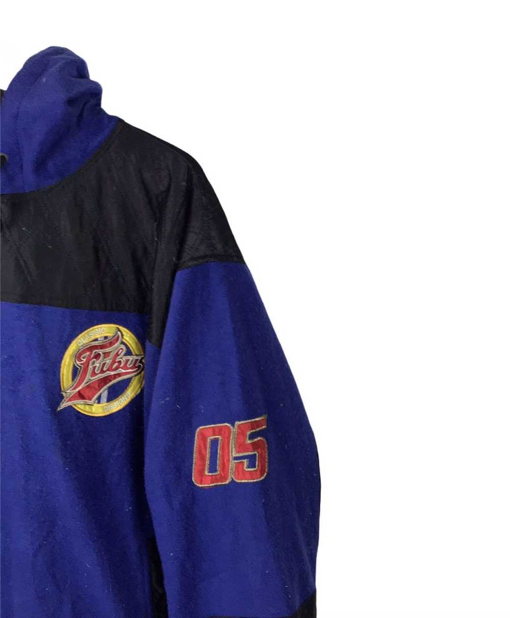 Fubu Vintage Fubu Classic Big Logo Embroidered Hoodie - Gem