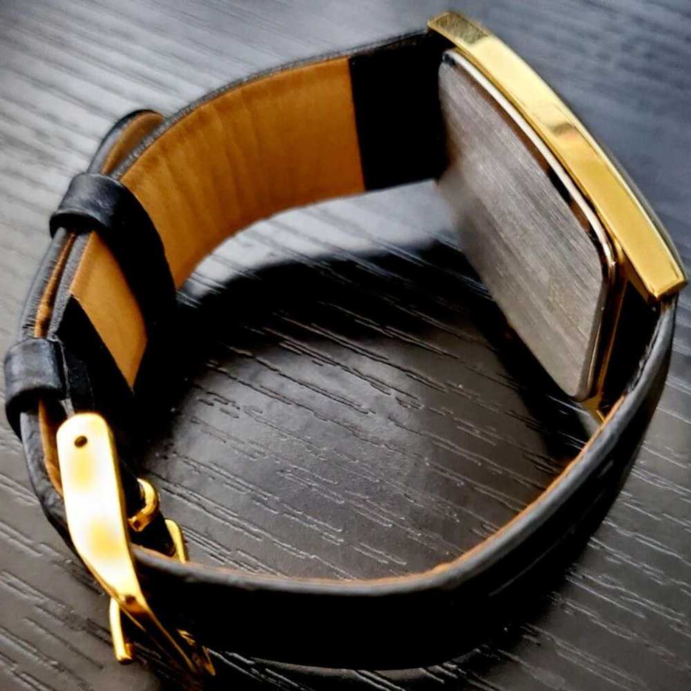 Seiko Vintage Seiko Tank Men's Tank Barrel Gold Black… - Gem