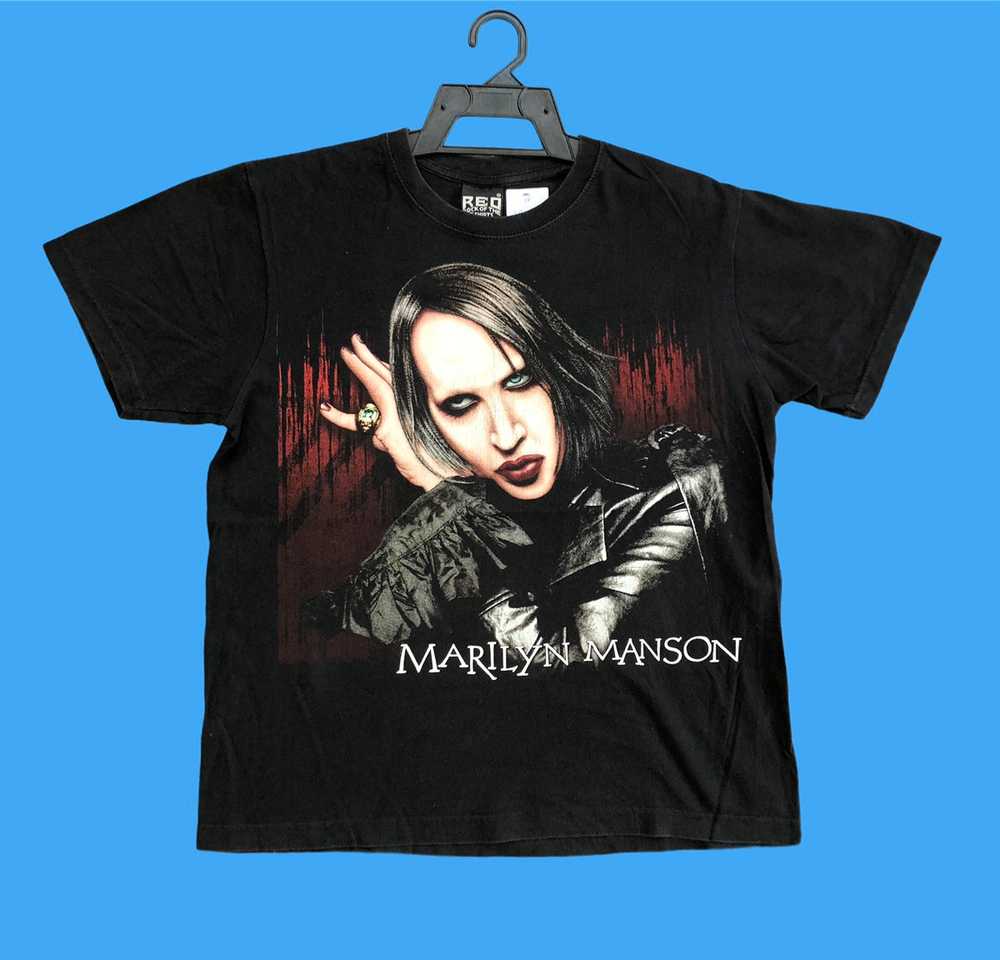 Vintage - Vintage Bootleg Marilyn Manson Band T Shirt… - Gem