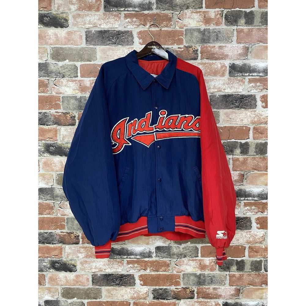 Starter Vintage 90s Starter Cleveland Indians Jacket … - Gem