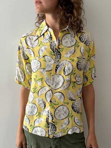 Vintage 1940s 1950s Long Sleeve Rayon Hawaiian Shirt … - Gem Vintage 1940s 1950s Long Sleeve Rayon Hawaiian Shirt … - Gem