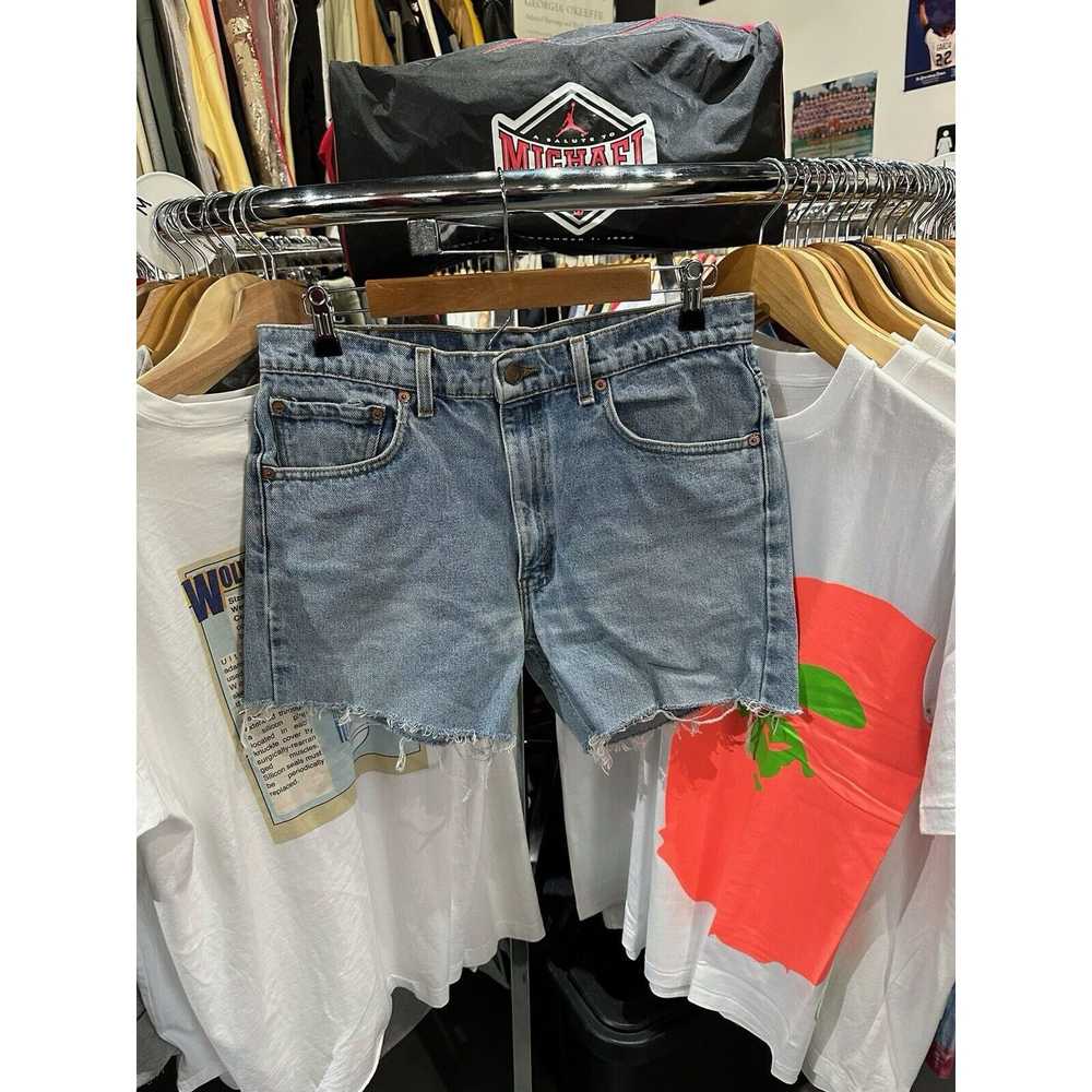 Levi's Vintage 90s Levi's Light Wash 505 Cut Off Jean… - Gem