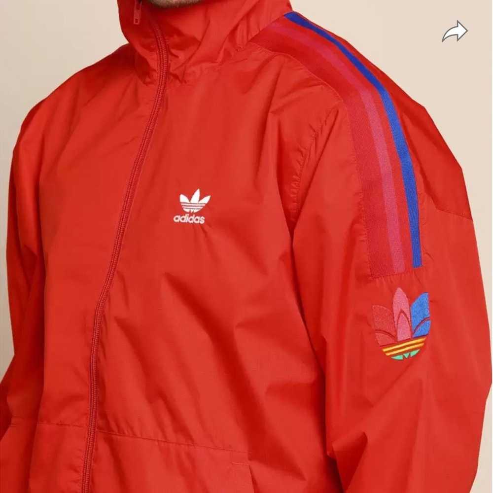 Adidas Adidas 3d Trefoil 3 Stripes Track Jacket Red R… Gem