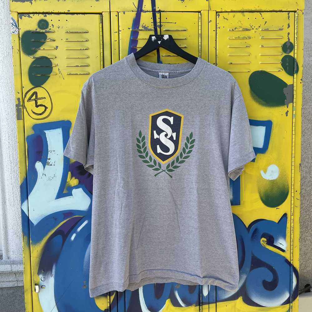 Stussy × Vintage Early 90s Stussy Double S Emblem T-s… - Gem Stussy × Vintage Early 90s Stussy Double S Emblem T-s… - Gem