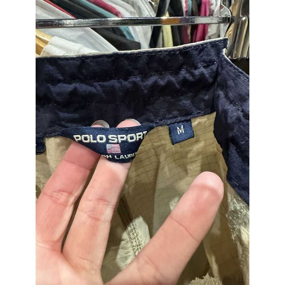 Polo Ralph Lauren 90s Polo Sport Beige Spell Out Athl… - Gem