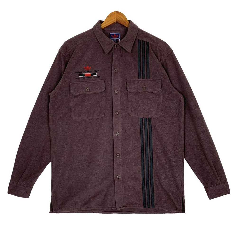 Vintage Descente Adidas The 3 Stripes Button Light Ja… - Gem