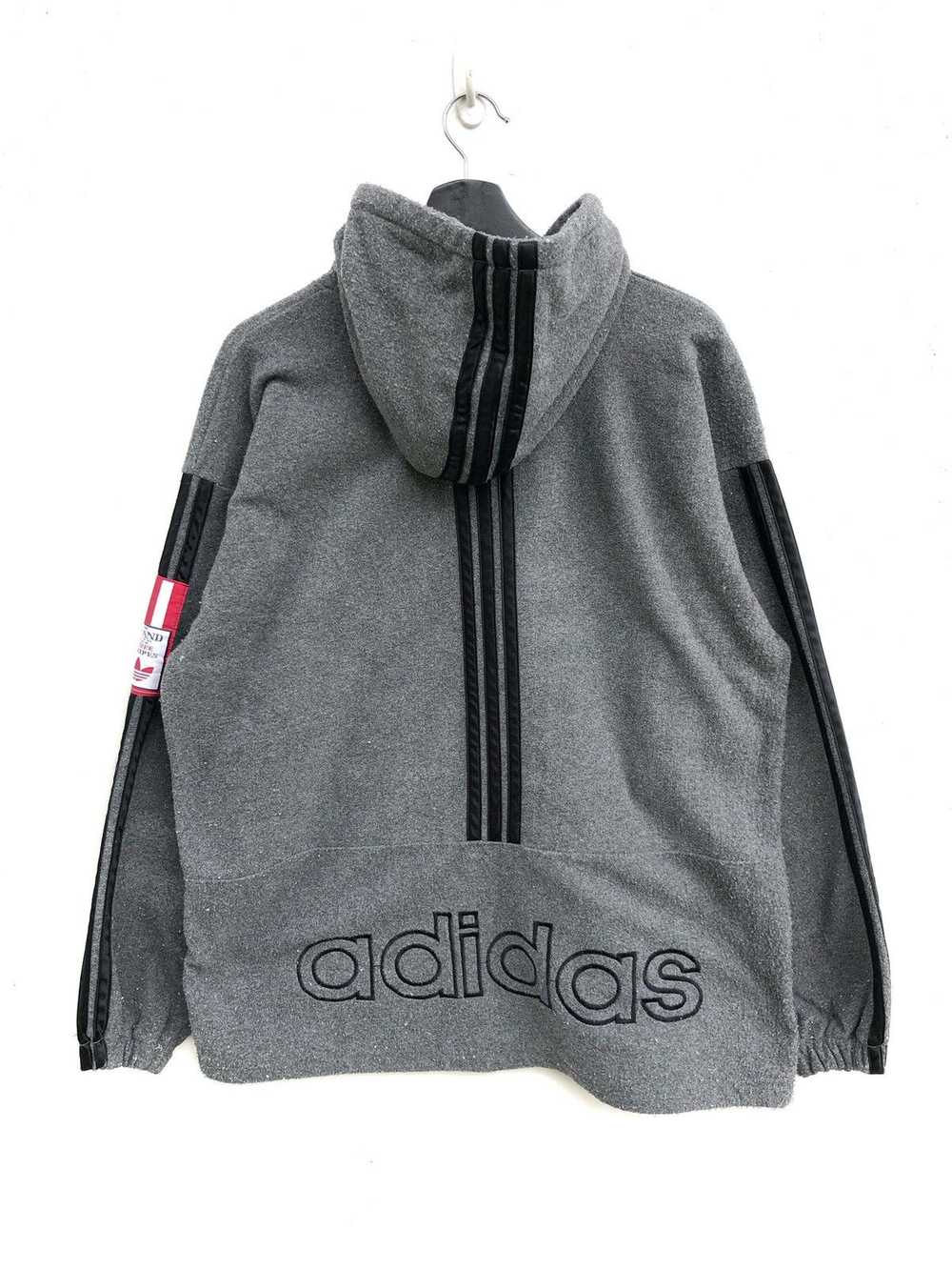 Adidas × Descente Vintage 90s Adidas Trefoil Fleece H… - Gem