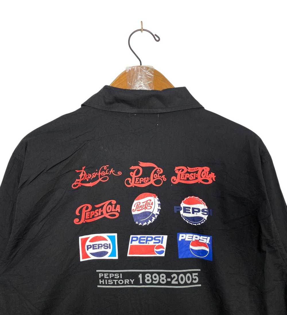 Pepsi Rare‼️ Pepsi Cola History Logo Zipper Jacket - Gem