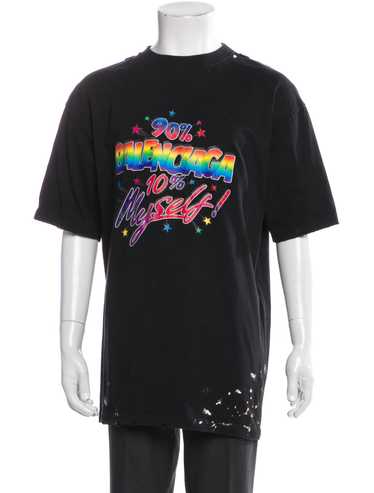 Balenciaga Distressed T-Shirt - Gem Balenciaga Distressed T-Shirt - Gem