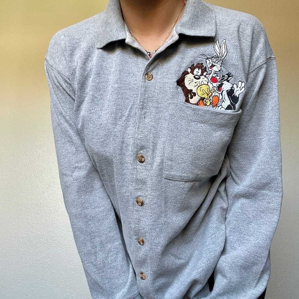Grey Warner Brothers Looney Tunes Cardigan - Gem