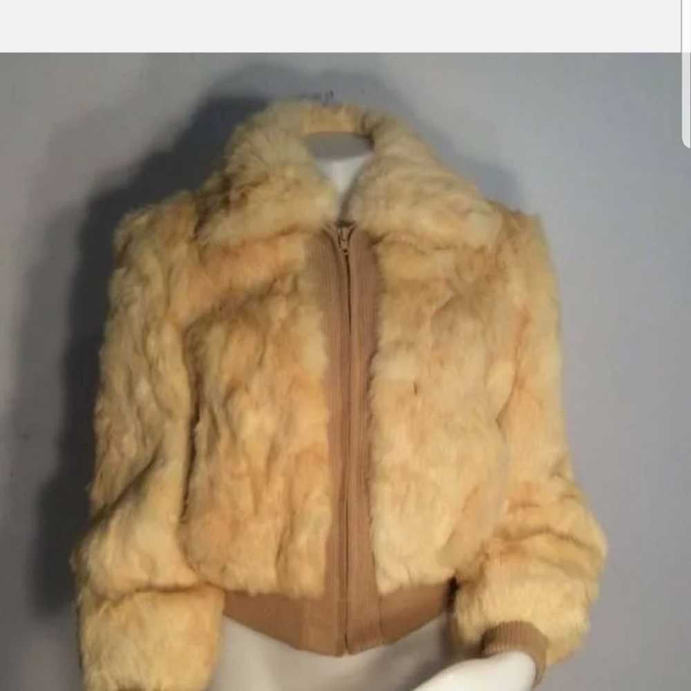 Vintage dino Ricci fur coat womens size medium tan - Gem