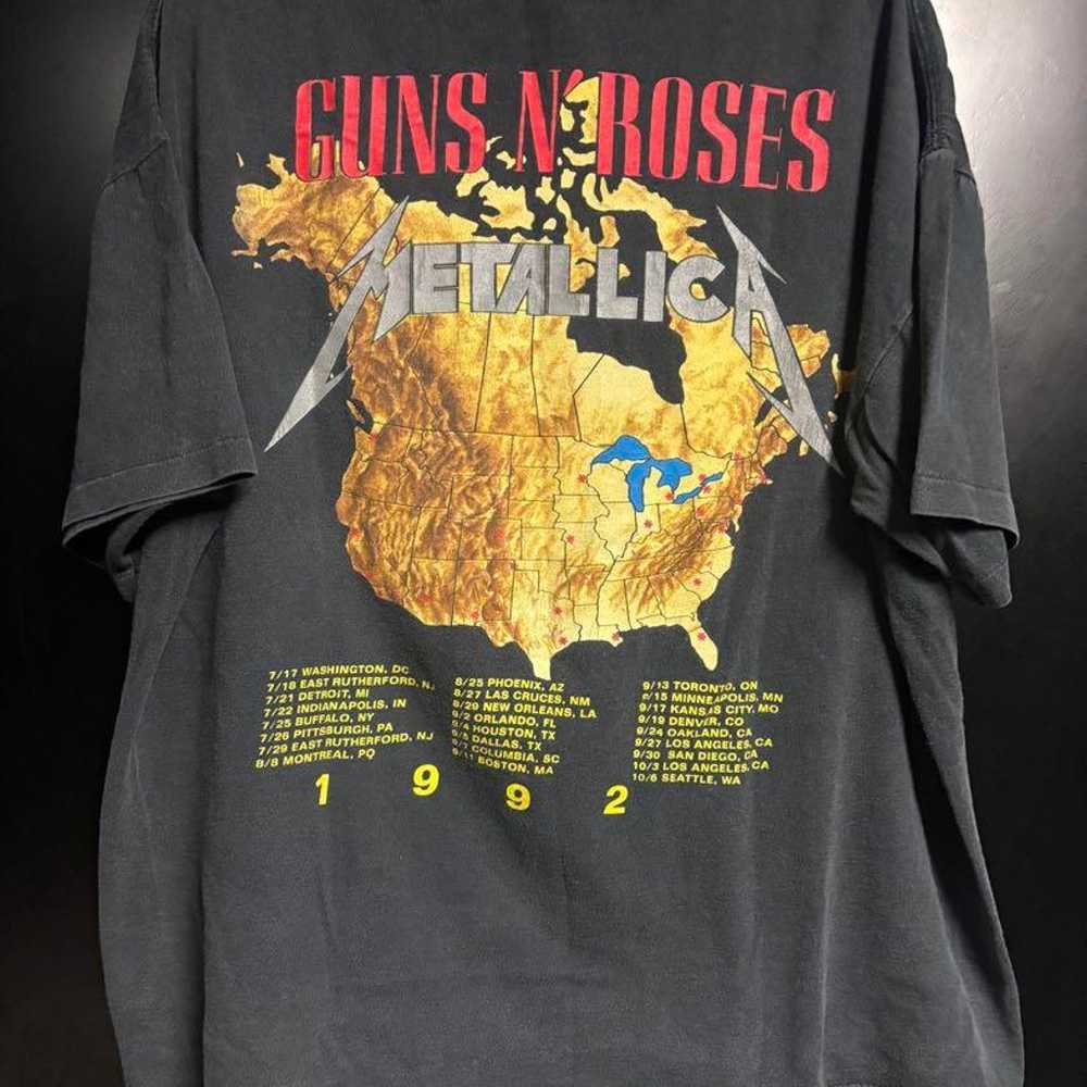 Rare 90's Vintage METALLICA × GUNS N' ROSES T-shirt - Gem