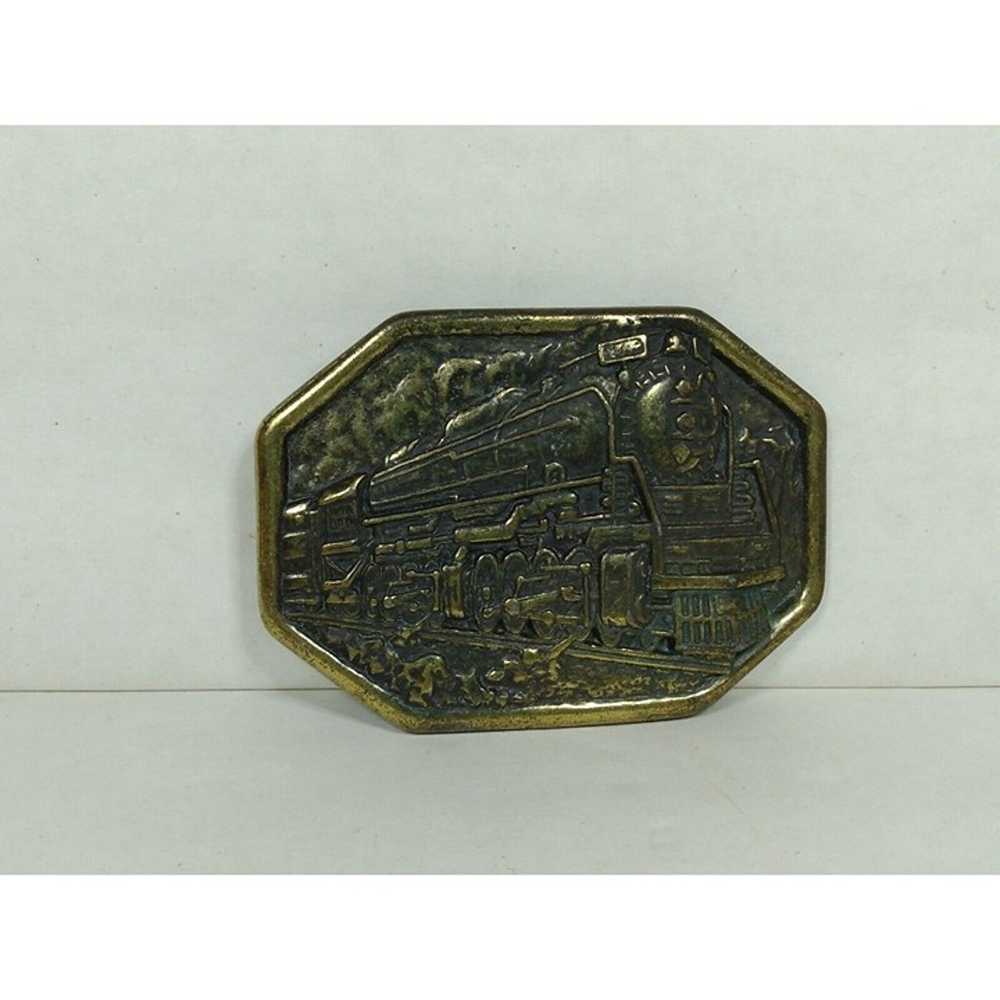 Avon Vintage Locomotive Train Brass Belt Buckle 3.5" … - Gem