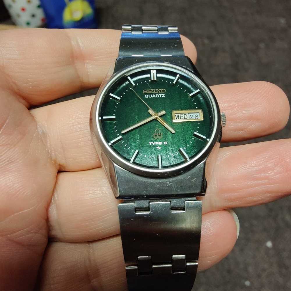 Rare JDM Seiko Type II Special Green Dial Vintage Mad… - Gem