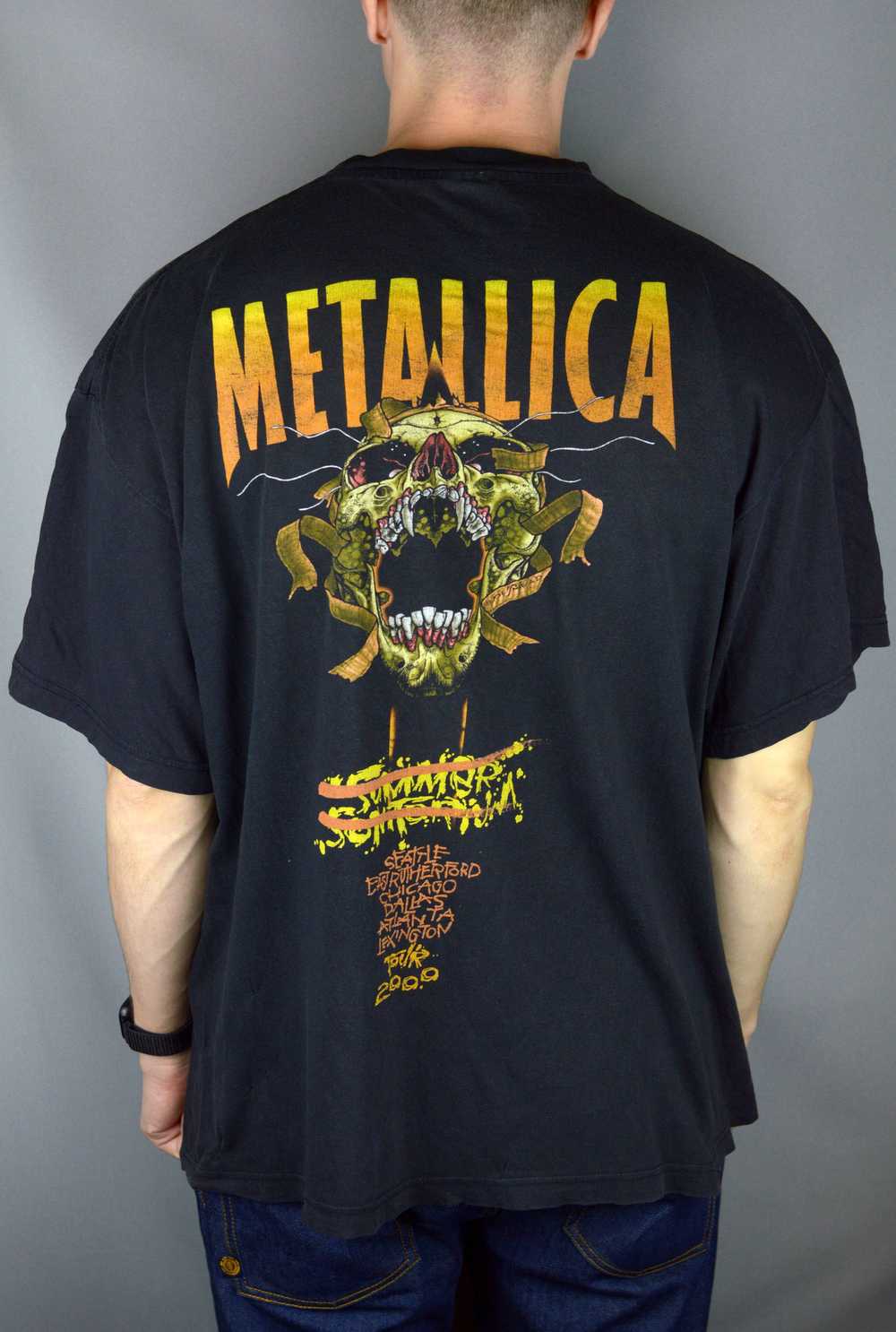 Metallica × Vintage Vintage Metallica Pushead USA Tou… - Gem