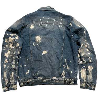 Mens off-white denim jacket - Gem Mens off-white denim jacket - Gem