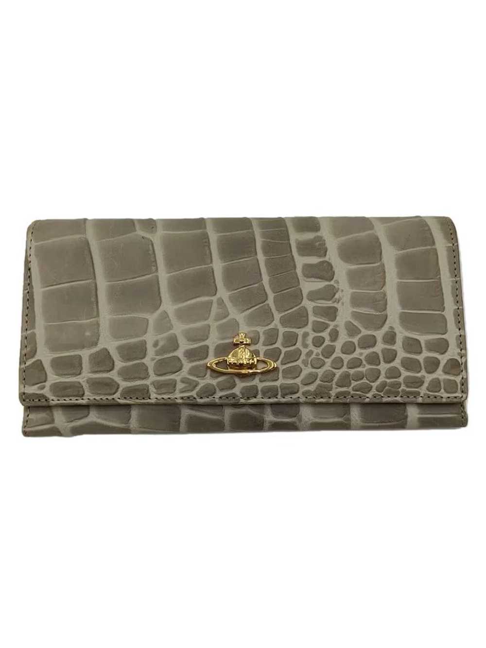 Vivienne Westwood Crocodile Embossed Orb Leather Wall… - Gem