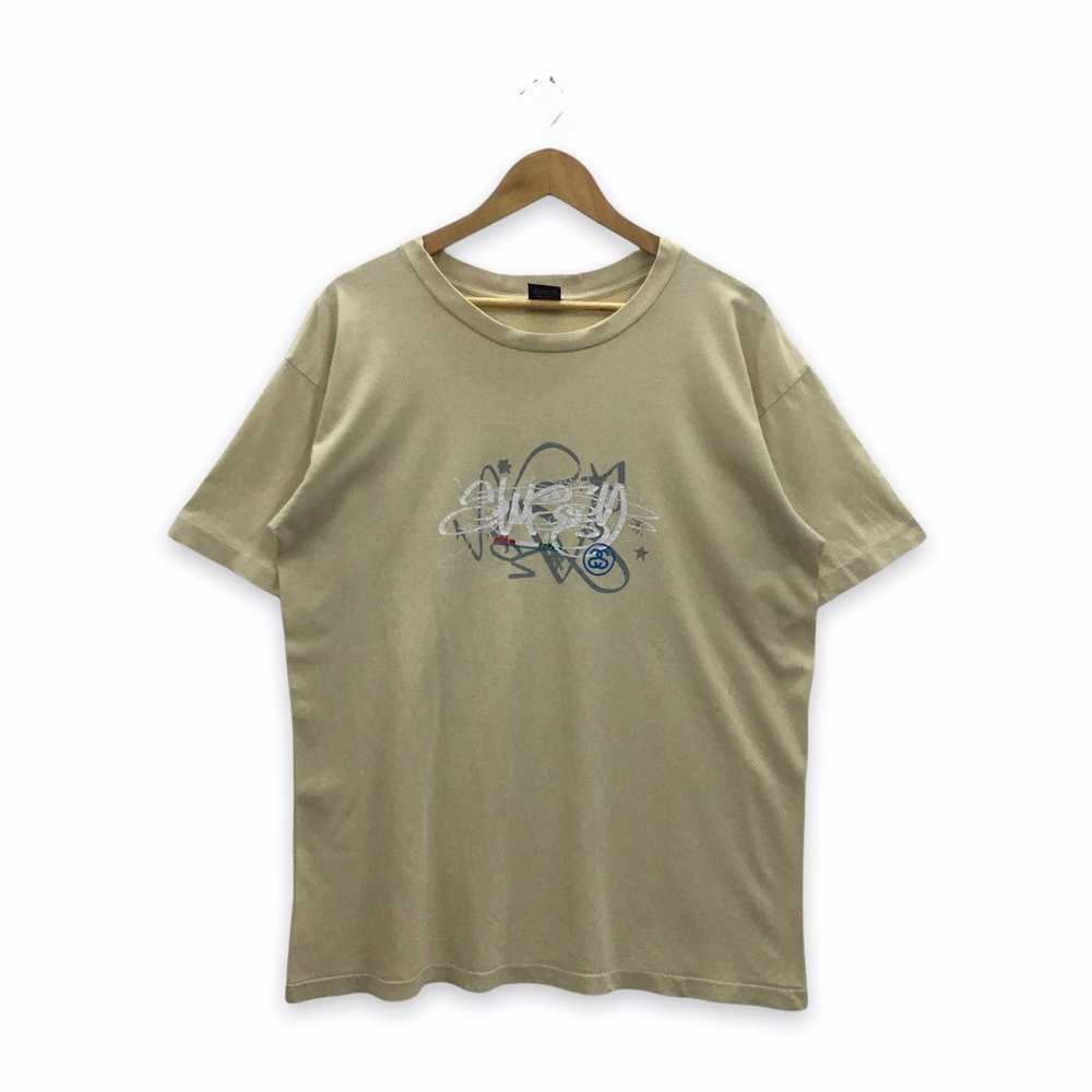 Stussy × Vintage Rare Vintage Stussy Distressed Tshirt - Gem