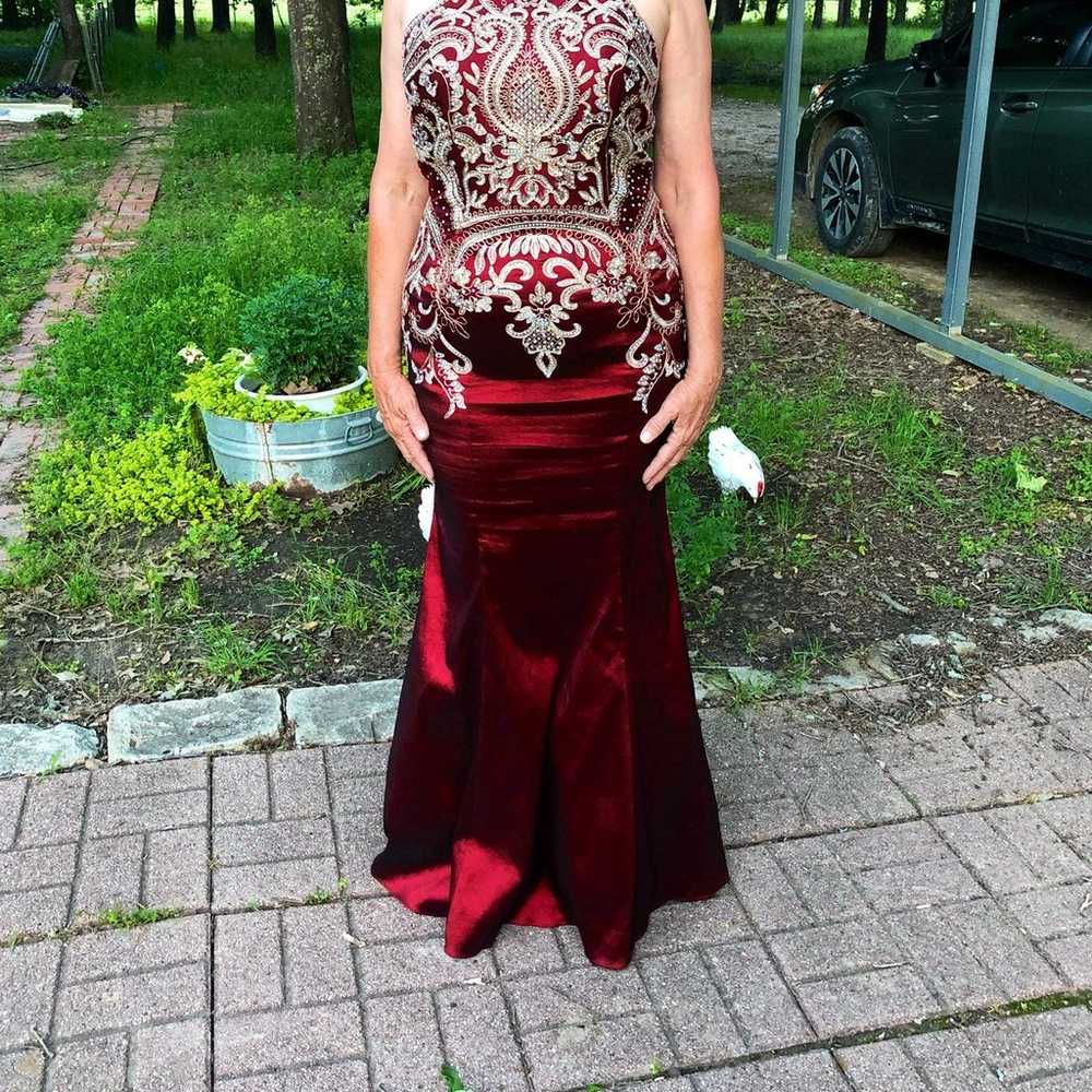 Beaded Mermaid Style Prom Dress - Gem