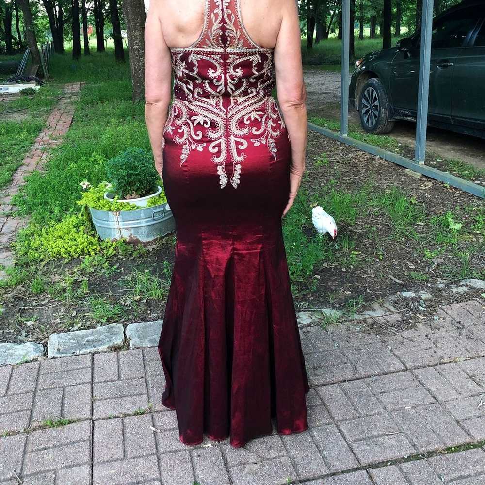 Beaded Mermaid Style Prom Dress - Gem