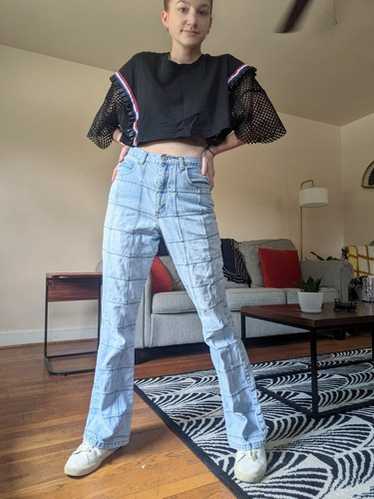 Y2k patchwork jeans hysteric glamour - Gem Y2k patchwork jeans hysteric glamour - Gem
