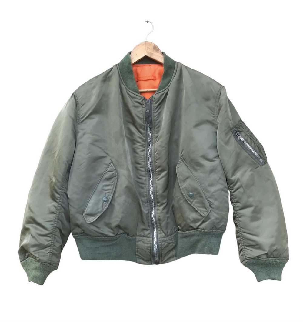 RARE VINTAGE 70s ALPHA INDUSTRIES MA1 USAF BOMBER JAC… - Gem