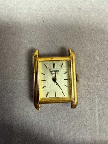 Vintage Seiko Quartz Classic Gold-Tone Rectangular Ca… - Gem