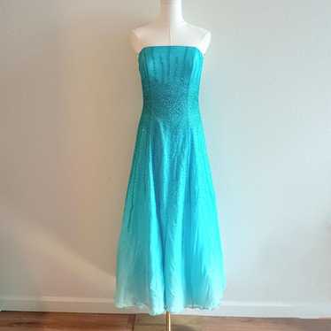 Y2k Floral Beaded Ombre Mermaid Prom Dress - Gem