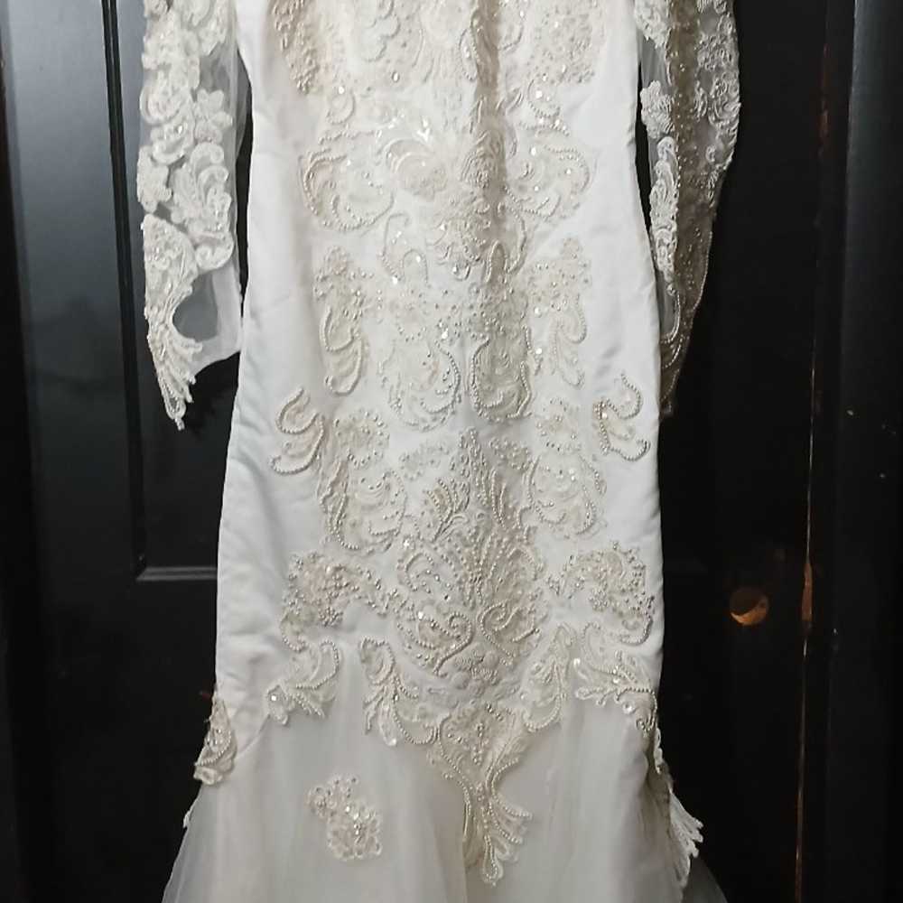 Vintage Beaded Mermaid Moonlight Bridal Wedding Dress - Gem