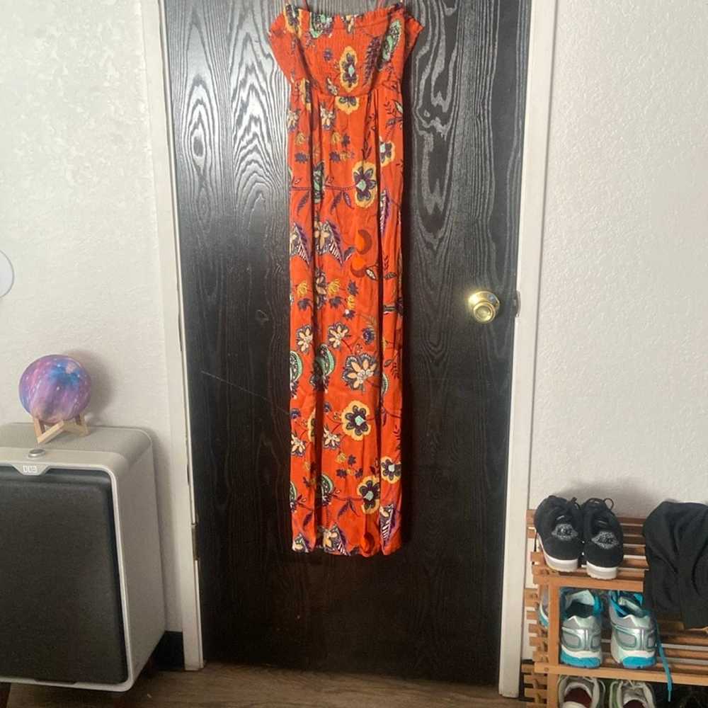Maeve by Anthropologie Smocked Floral Maxi Dress Size… - Gem