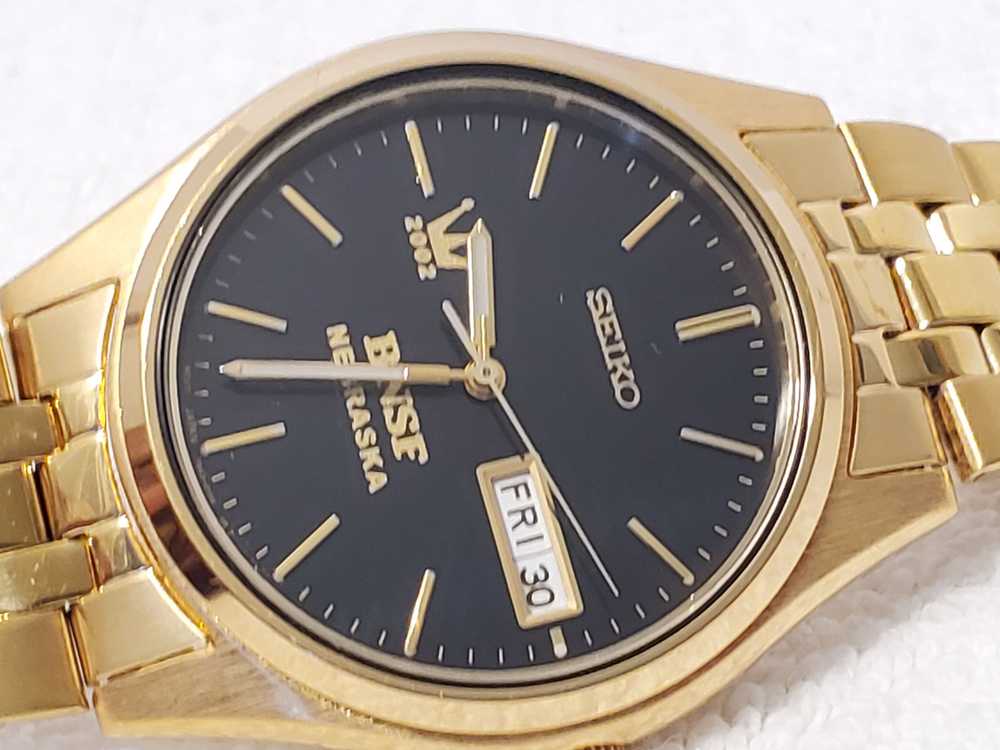 Seiko Vintage Seiko Mens Gold Tone Day Date Watch S S… - Gem