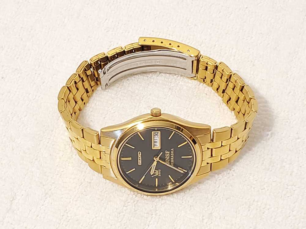 Seiko Vintage Seiko Mens Gold Tone Day Date Watch S S… - Gem