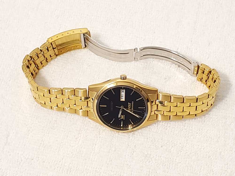 Seiko Vintage Seiko Mens Gold Tone Day Date Watch S S… - Gem