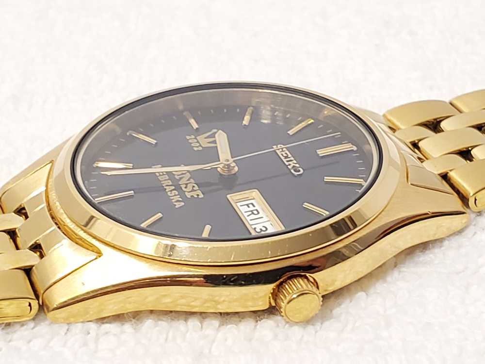 Seiko Vintage Seiko Mens Gold Tone Day Date Watch S S… - Gem