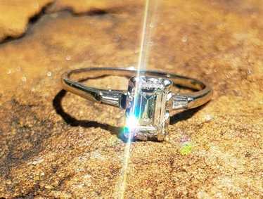 Emerald Cut Diamond Engagement Ring / 0.81 ct Diamond… - Gem