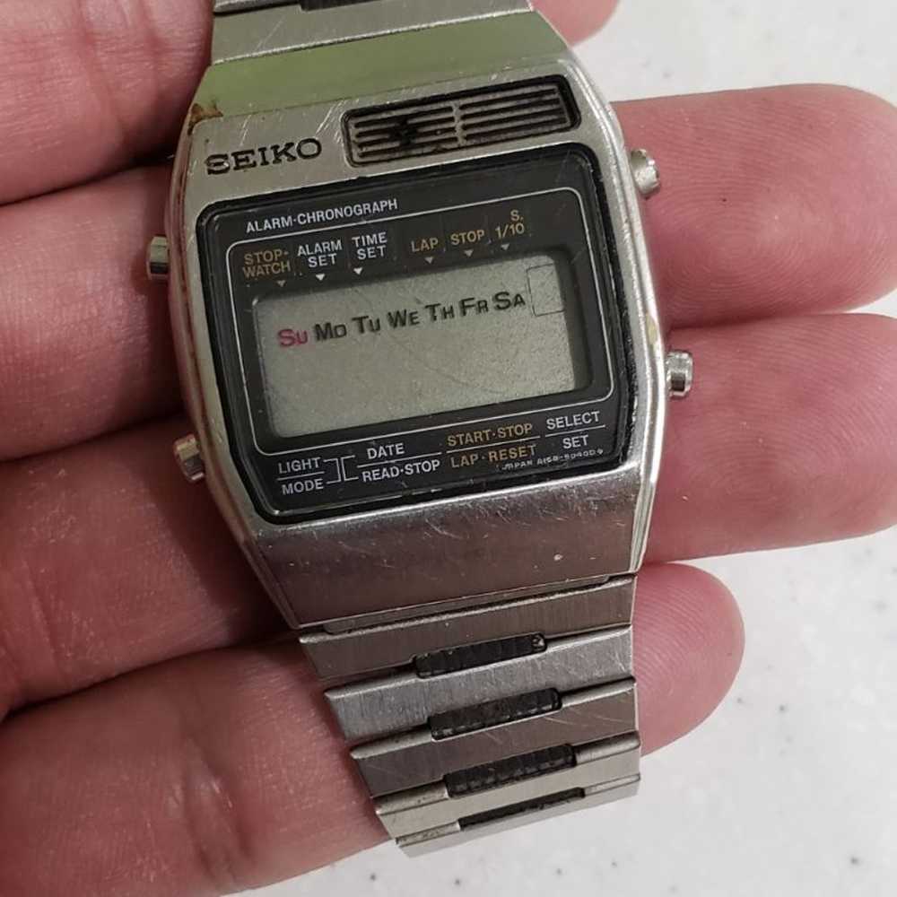 VINTAGE SEIKO ALARM CHRONOGRAPH A158 506 - Gem