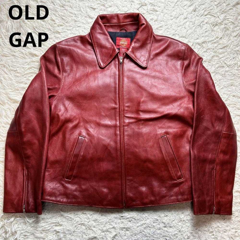 Extremely Rare: OLD GAP 90s Y2K Genuine Leather Jacke… - Gem