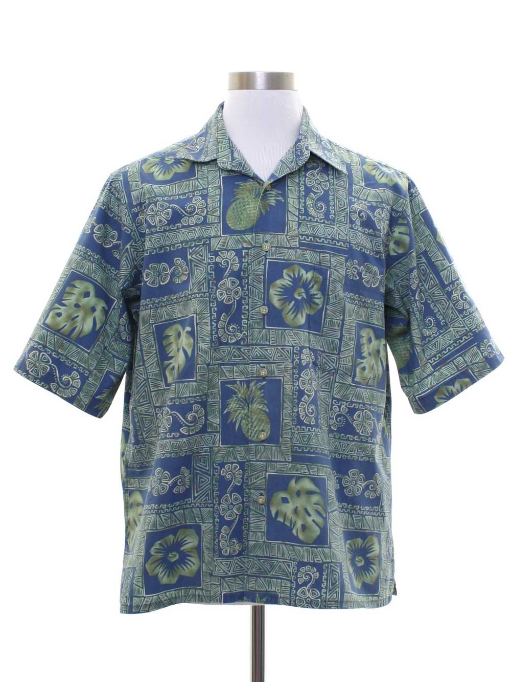 1980's Reyn Spooner Hawaiian Traditionals Mens Hawaii… - Gem