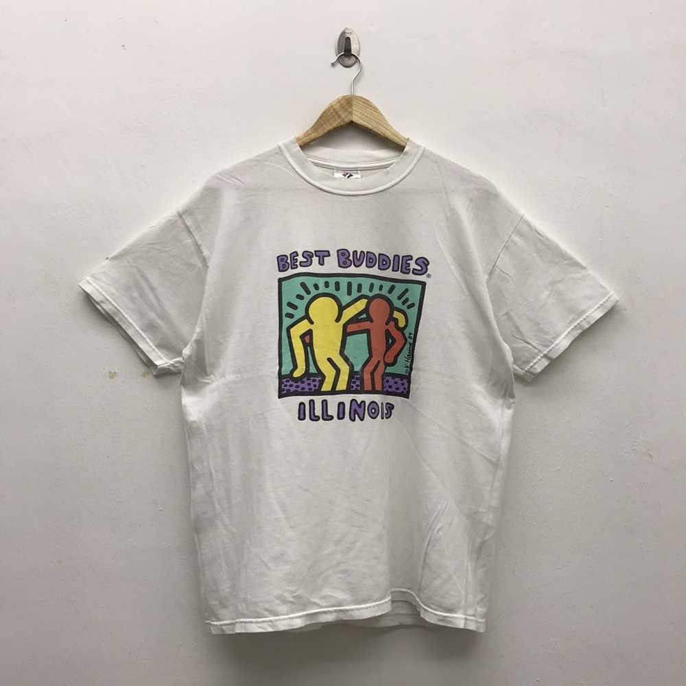 Keith Haring × Vintage KEITH HARING Best Buddies Illi… - Gem Keith Haring × Vintage KEITH HARING Best Buddies Illi… - Gem