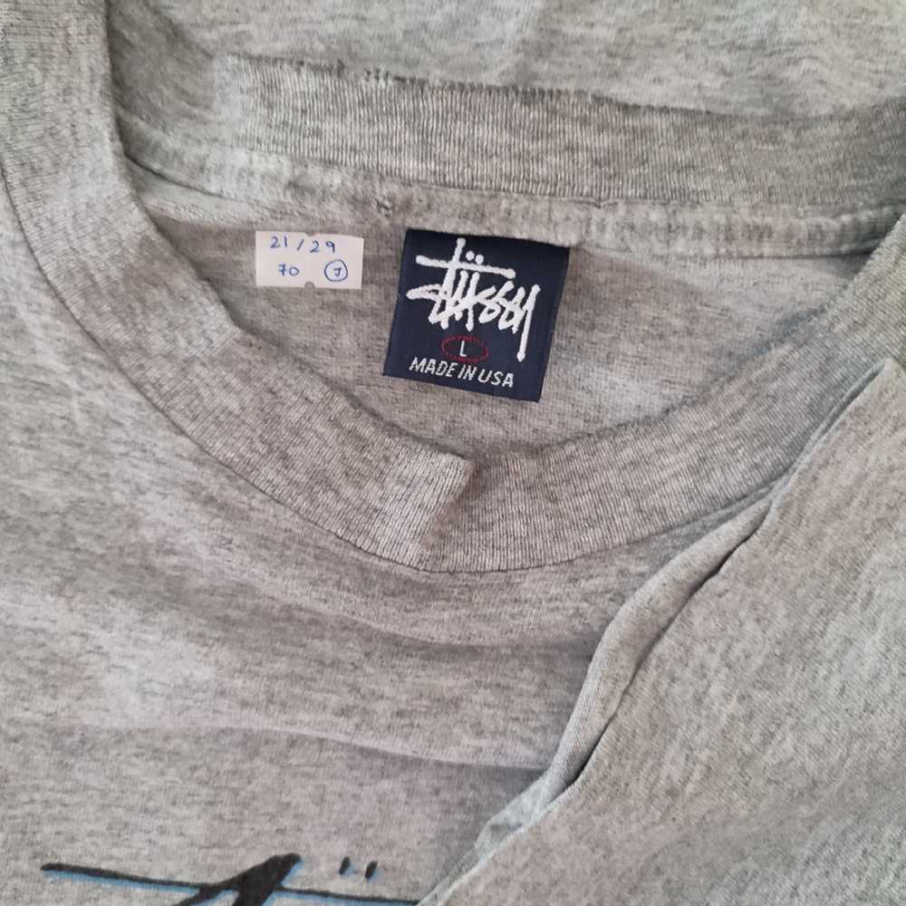 Streetwear × Stussy 90's STUSSY nice Logo Tshirt - Gem