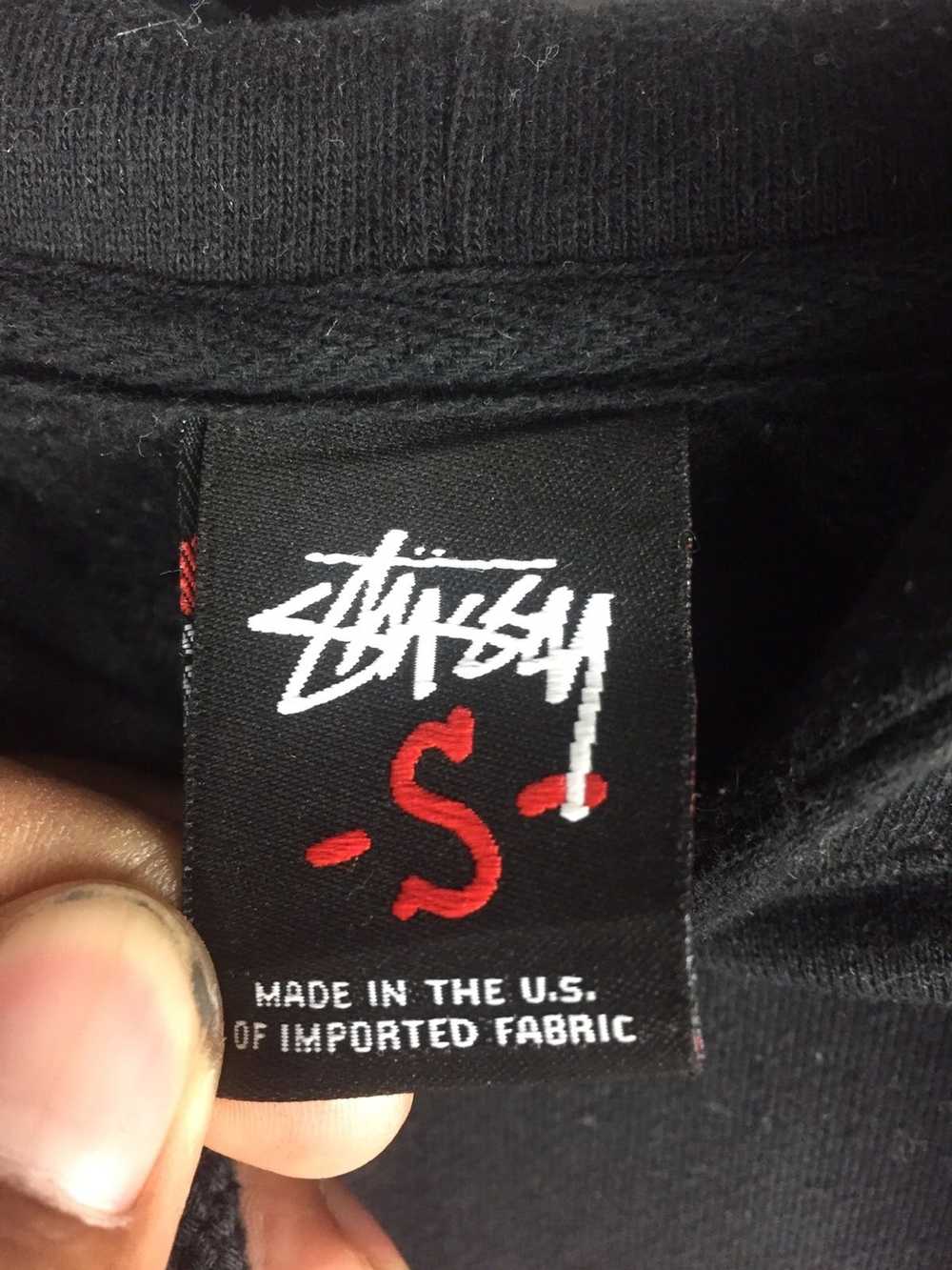 Streetwear × Stussy Black stussy bandana spellout hoo… - Gem