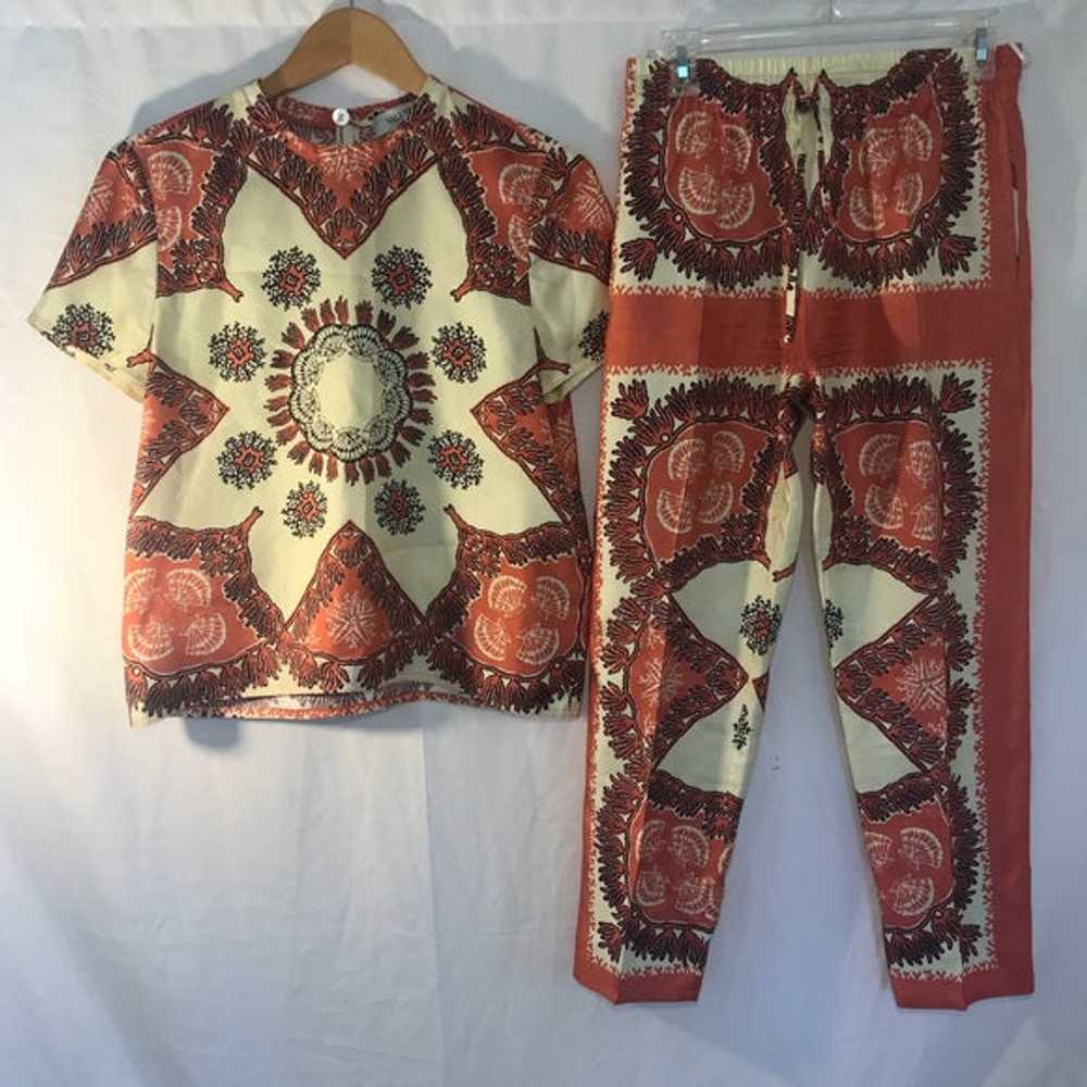 Valentino Matching Print Silk Set Gem