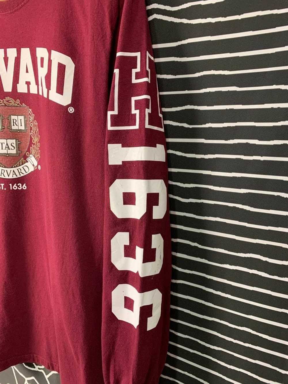 Harvard × Vintage Vtg Harvard University Logo Longsle… - Gem Harvard × Vintage Vtg Harvard University Logo Longsle… - Gem