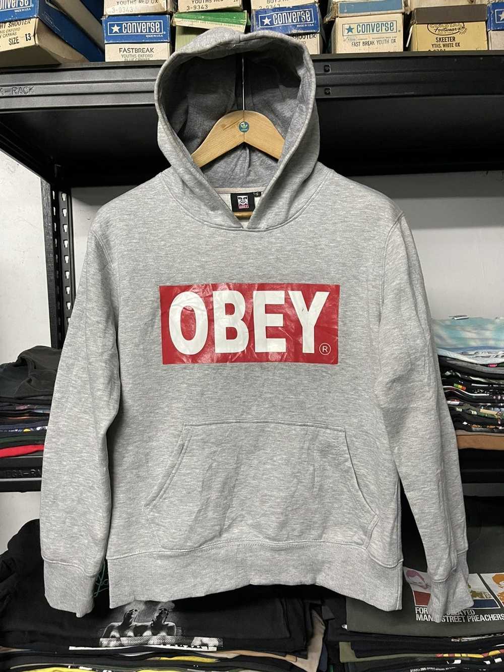 Japanese Brand × Obey × Vintage Obey Box Logo Worldwi… - Gem