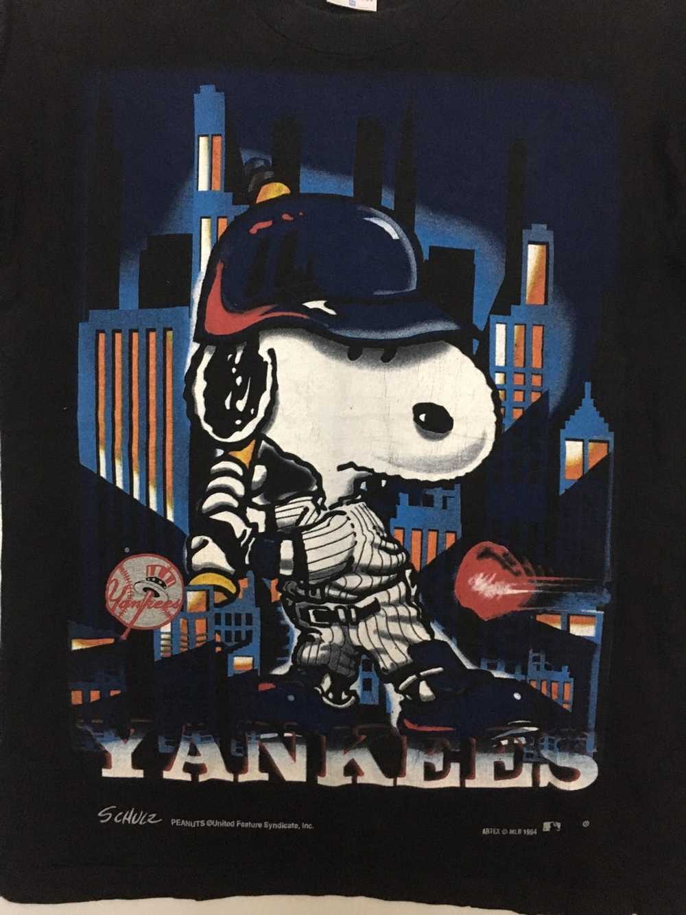 MLB × Peanuts × Yankees Vintage 90's MLB Yankees Team… - Gem