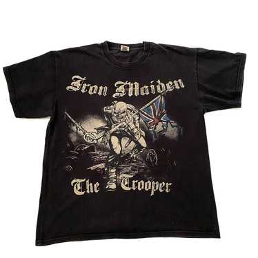 Iron Maiden × Vintage Iron Maiden The Trooper T-shirt… - Gem
