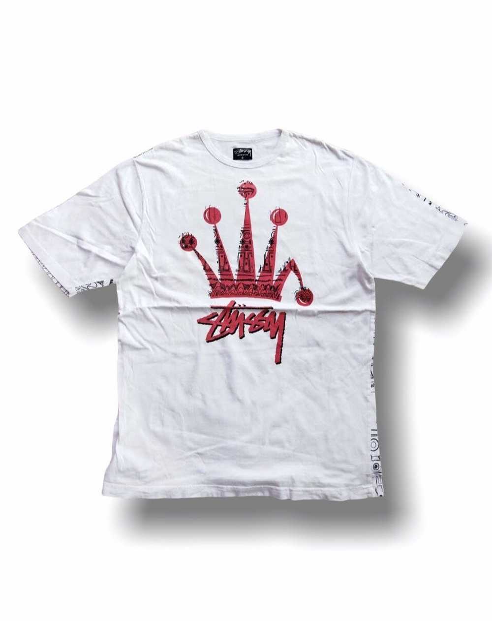 Streetwear × Stussy Stussy Broken Crown Logo Short Sl… - Gem