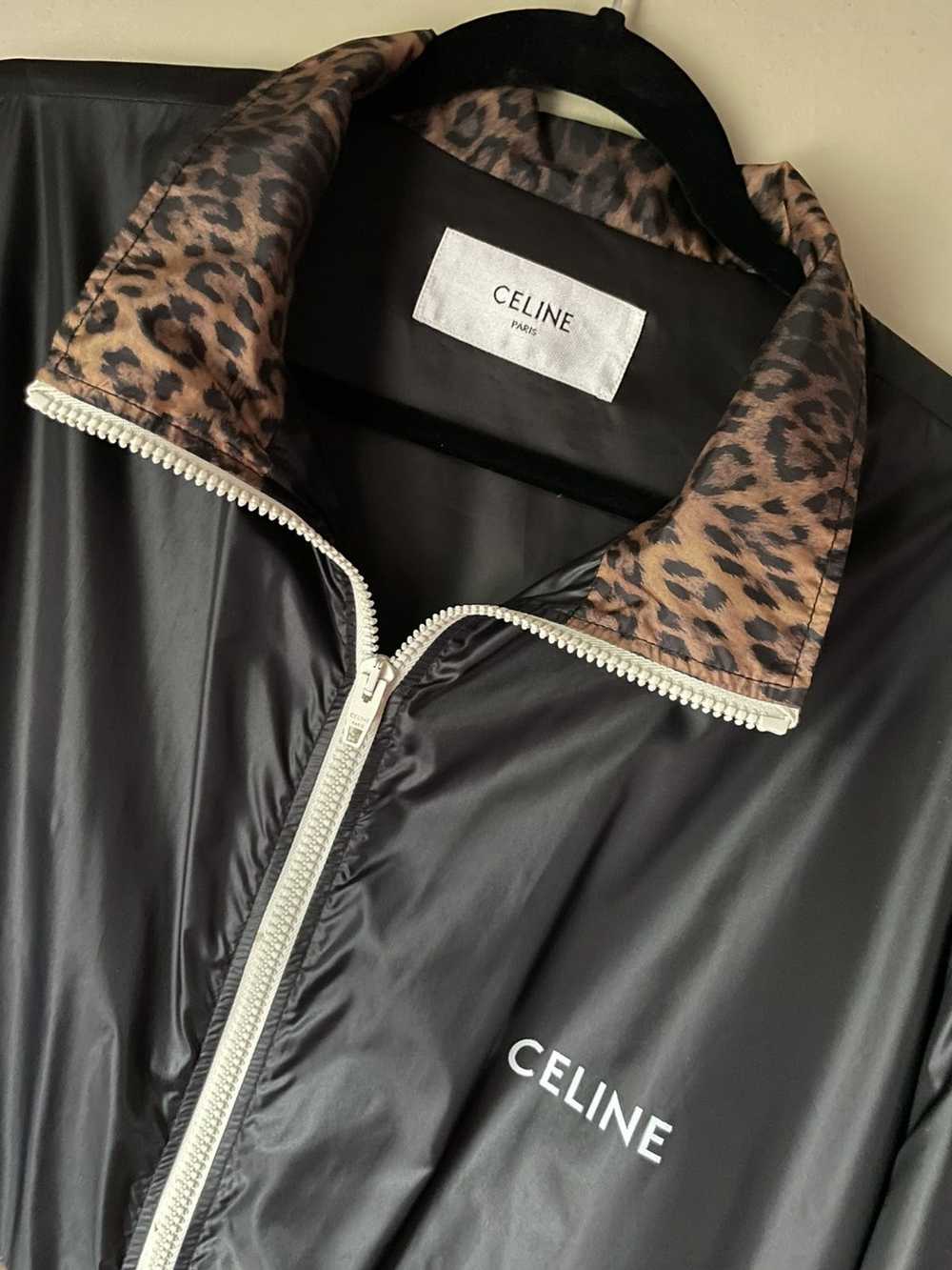 Celine CELINE NYLON JACKET LEOPARD/BLACK - Gem