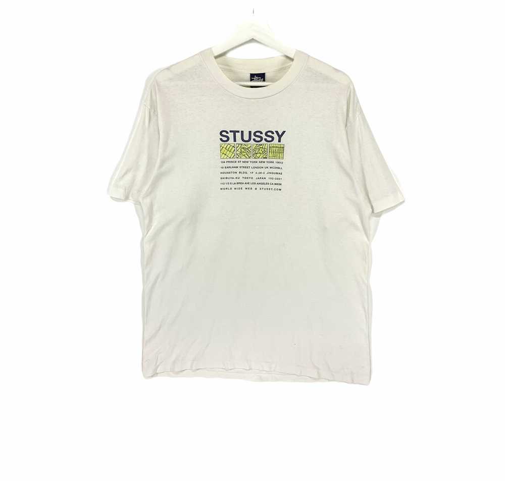 Streetwear × Stussy × Vintage Stussy NYLTLA map logo … - Gem